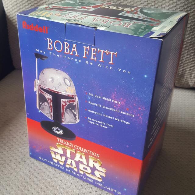 Riddell Star Wars Boba Fett Helmet, Hobbies & Toys, Toys & Games on ...