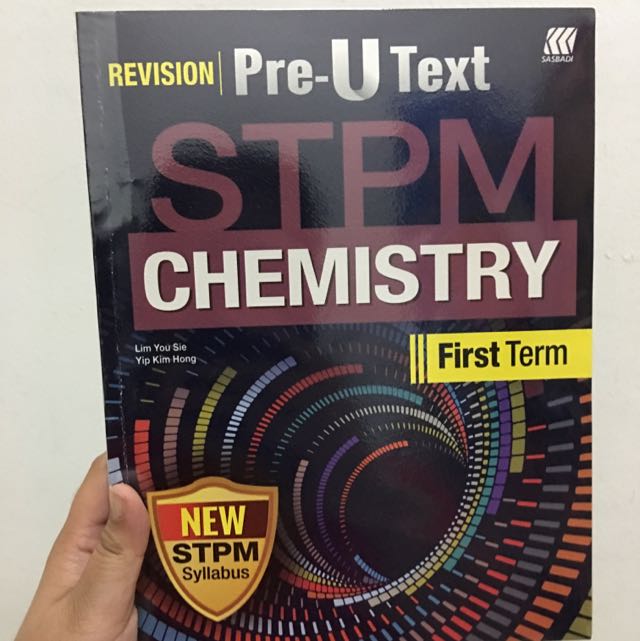 Sasbadi Form 6 Chemistry (First Term), Hobbies & Toys, Books & Magazines, Textbooks on Carousell