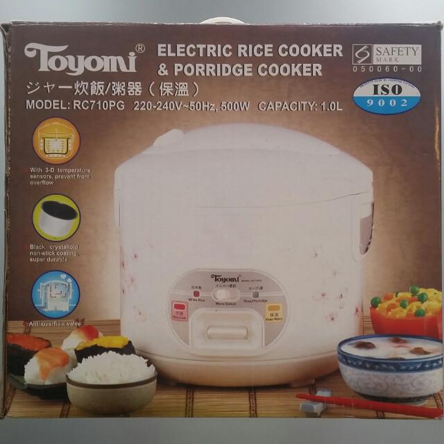Toyomi Electric Rice Cooker BNIB, TV & Home Appliances, Kitchen ...