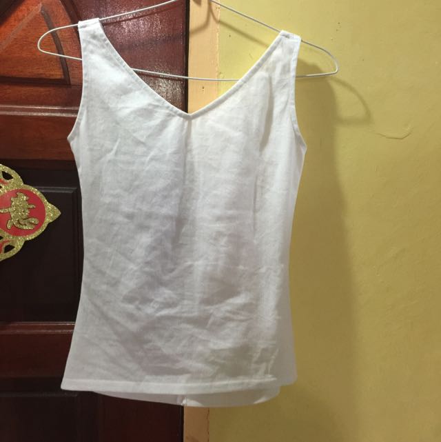 V Shape Top, Women's Fashion, Tops, Blouses on Carousell