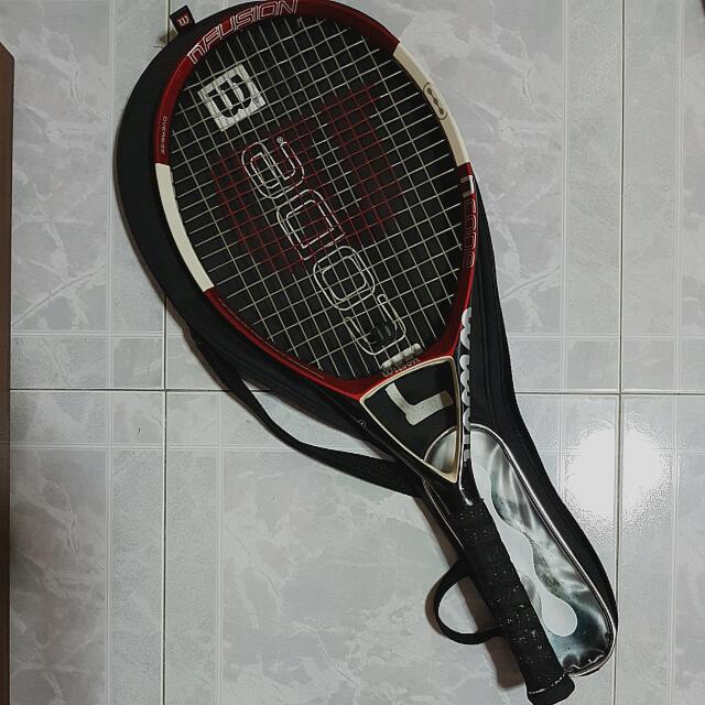 Wilson Nfusion Ncode Tennis Racket (Oversized Face), Sports Equipment ...