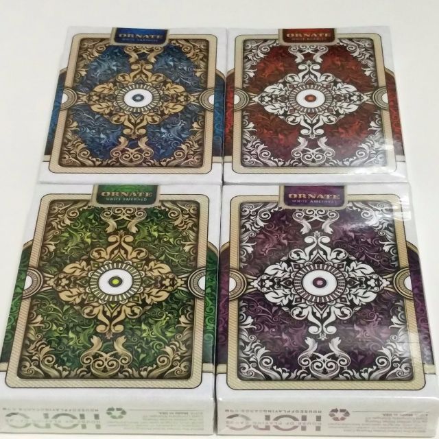 Bicycle White Ornate playing cards (1 set), Hobbies & Toys, Toys ...
