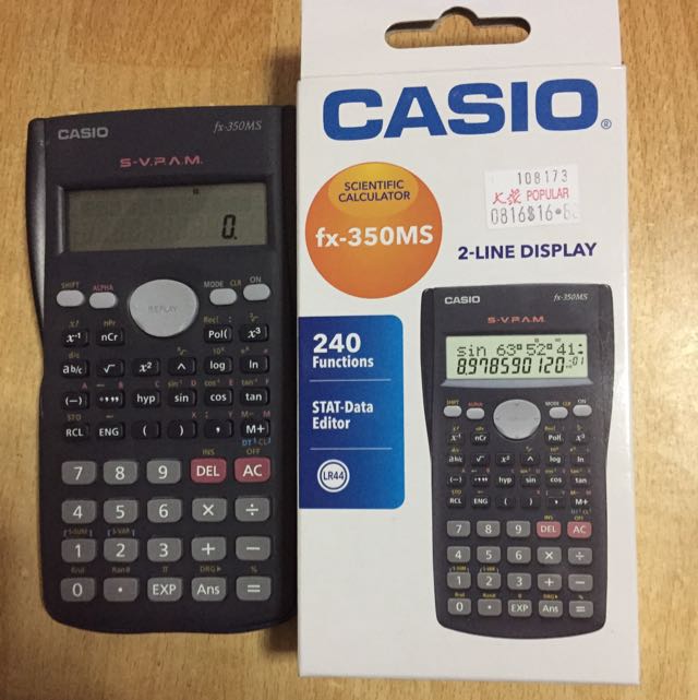 Casio Scientific Calculator fx-350MS, Computers & Tech, Printers ...