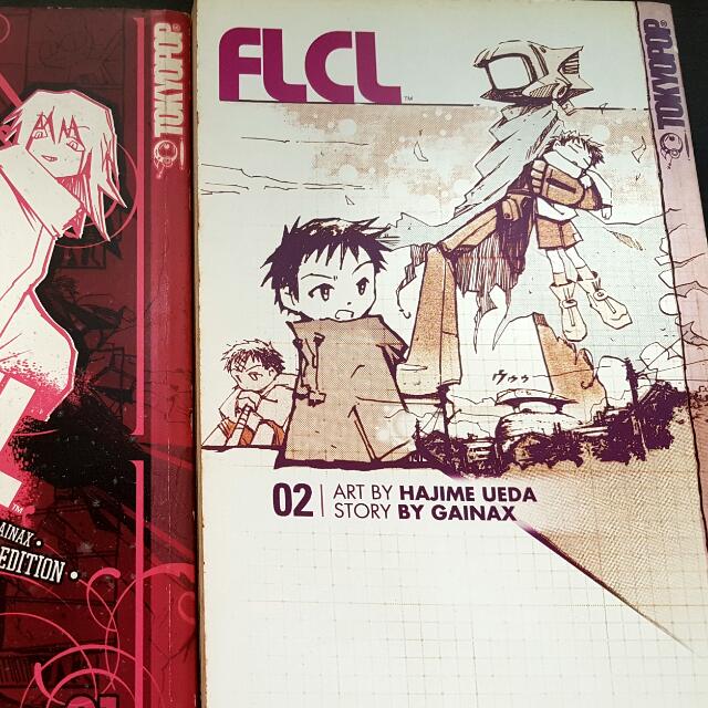 FLCL Manga Vol. 1-2 by Hajime Ueda And GAINAX, Hobbies & Toys ...