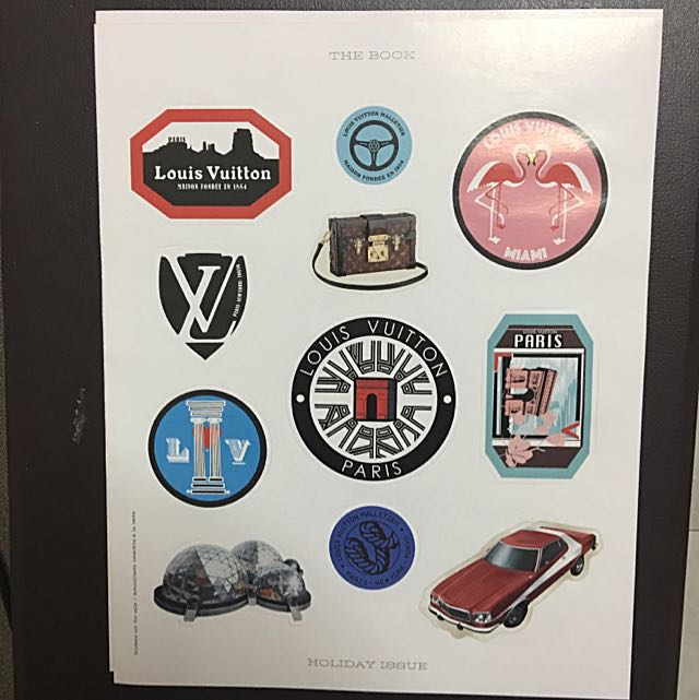 Original Louis Vuitton (LV) Stickers, Luxury, Bags & Wallets on Carousell