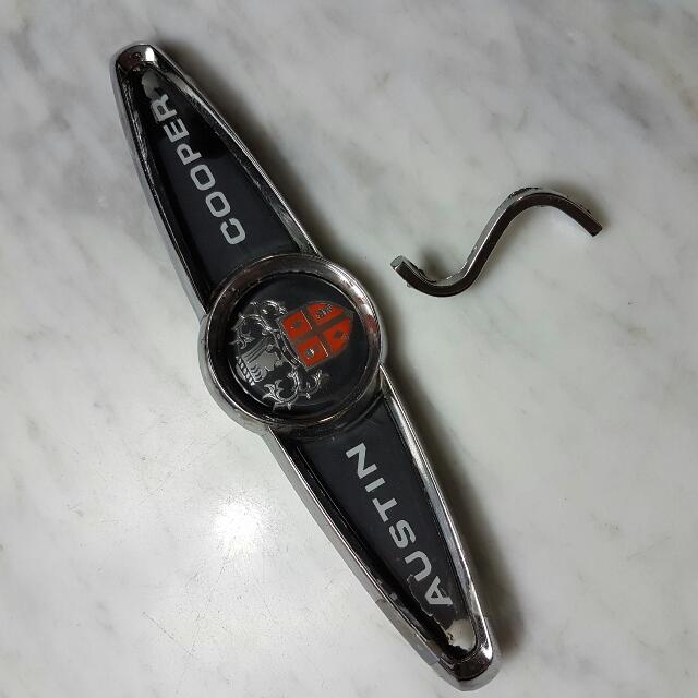 Vintage 60's Mini Austin Cooper S emblem(A Rare Found)., Car ...