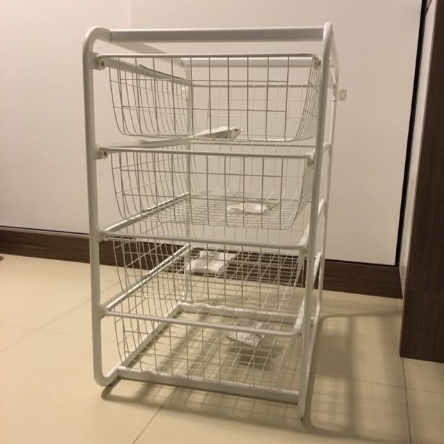 Ikea Algot frame & 4 mesh baskets, Furniture & Home Living, Home ...