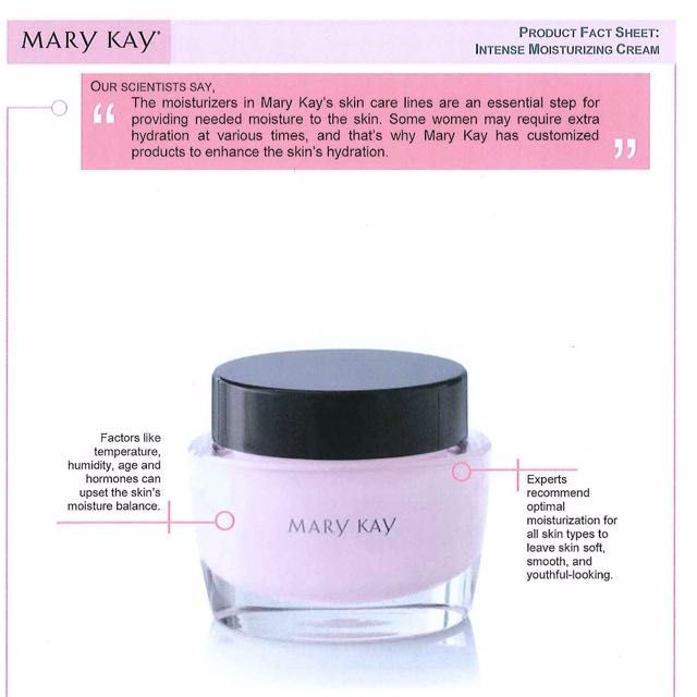 Mary Kay Intense Moisturizing Cream, Beauty & Personal Care, Bath ...