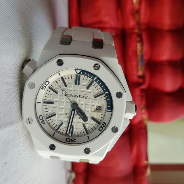 Rare Audemars Piguet White Ceramic Royal Oak Offshore Diver, Luxury ...