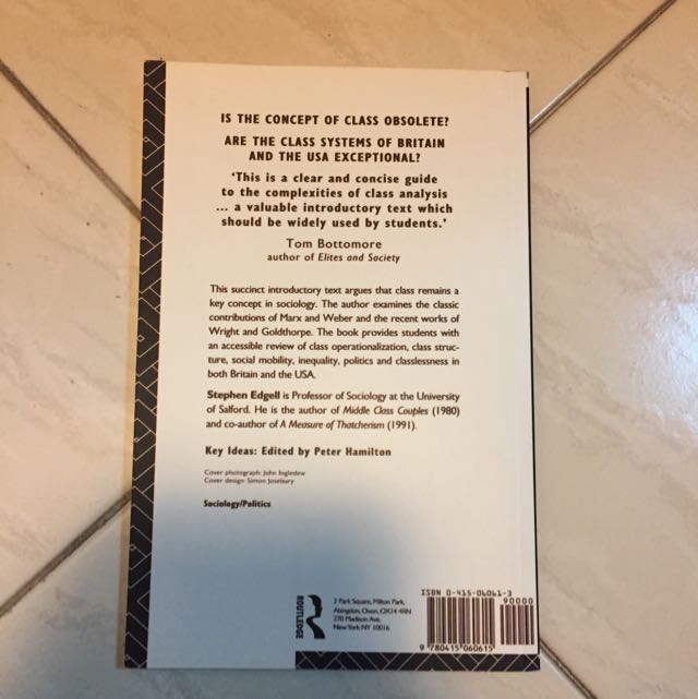 (SC2204) Class By Stephen Edgell, Hobbies & Toys, Books & Magazines ...