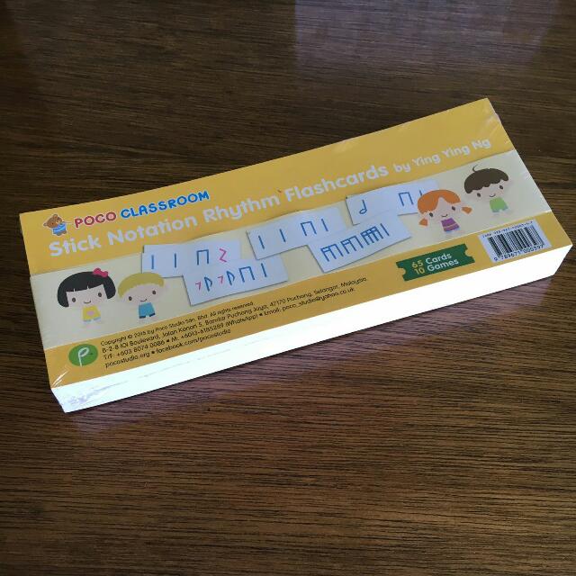 Stick Notation Rhythm Flashcards, Hobbies & Toys, Music & Media, Music ...