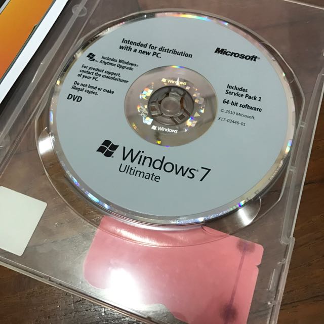 Windows 7 Ultimate SP1 OEM 64-Bit Installer DVD, TV & Home Appliances ...
