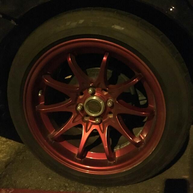 15 Inch Rims Concave With Toyo Tyre, Car Accessories on Carousell