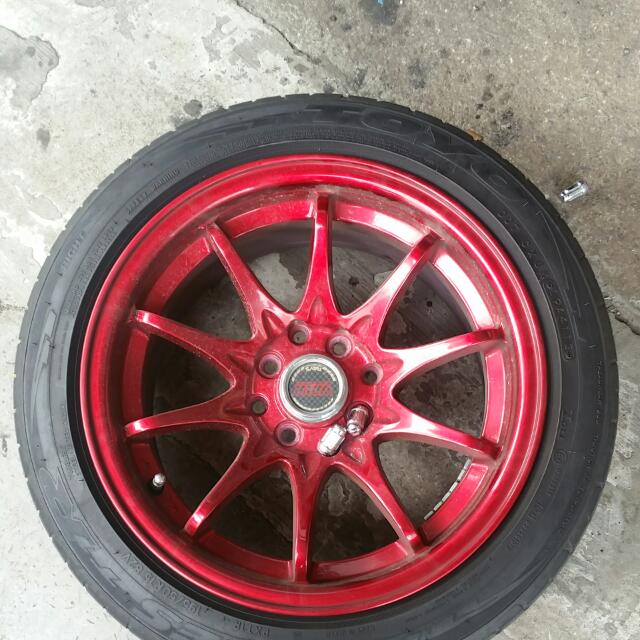 15 Inch Rims Concave With Toyo Tyre, Car Accessories on Carousell