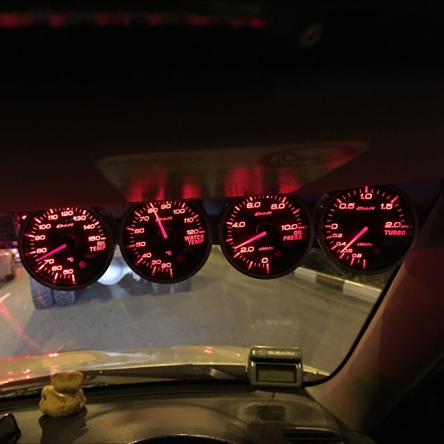 Defi Meter Gauges (Amber) + Defi Recorder + Turbo Timer, Car ...