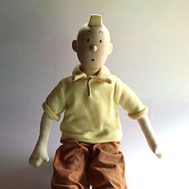 GUND Rubberhead Tintin doll, Hobbies & Toys, Memorabilia & Collectibles ...