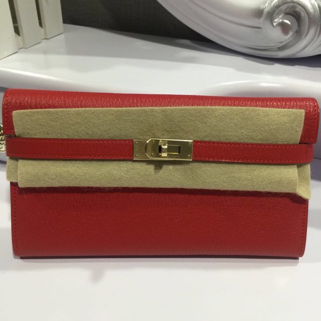 Kelly Wallet, Luxury, Bags & Wallets on Carousell