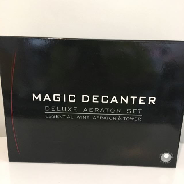 Magic Decanter Deluxe Aerator Set Essential Wine Aerator & Tower, 家庭電器 ...