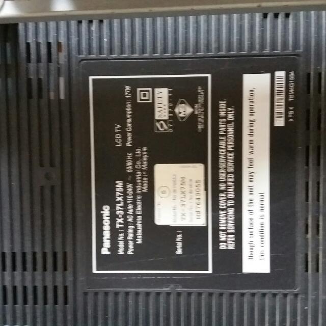 Panasonic 37" LCD Tv, Home Appliances, TVs & Entertainment Systems on ...