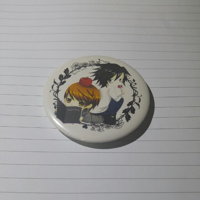 Death Note Badge, Hobbies & Toys, Memorabilia & Collectibles, Fan ...