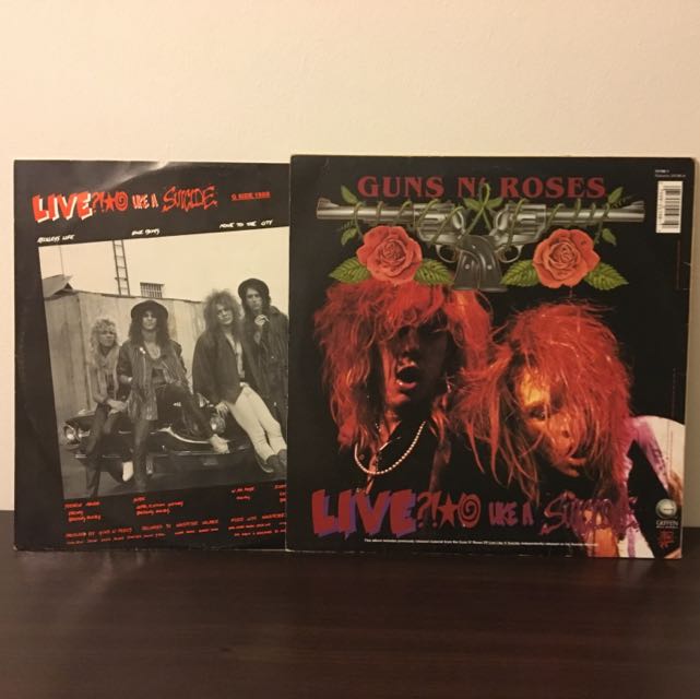 GUNS N ROSES LIES 12" VINYL EP ORIGINAL FIRST PRESS UNCENSORED INNER ...
