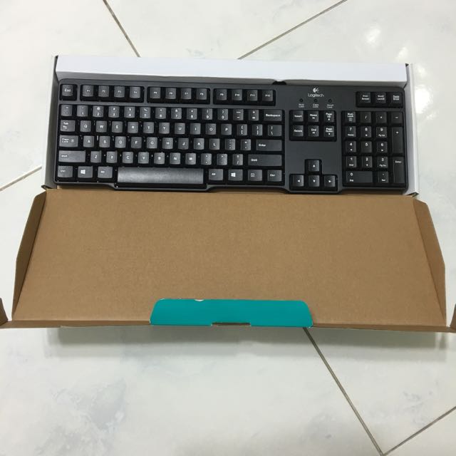 Logitech keyboard + USB to PS/2 cable, Computers & Tech, Parts ...