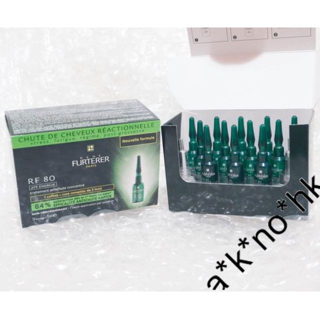 Rene Furterer RF 80 Treatment 防脫髮再生精華素12pcs x 5ml 防脫髮濃縮精華素, 美容＆個人護理, 健康 ...