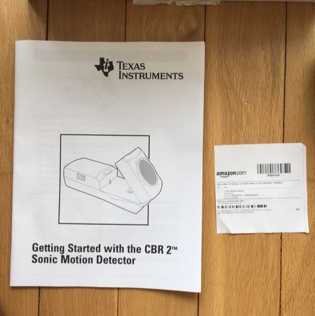 Texas Instruments CBR-2 Motion Detector/Sensor Data Collection Device ...