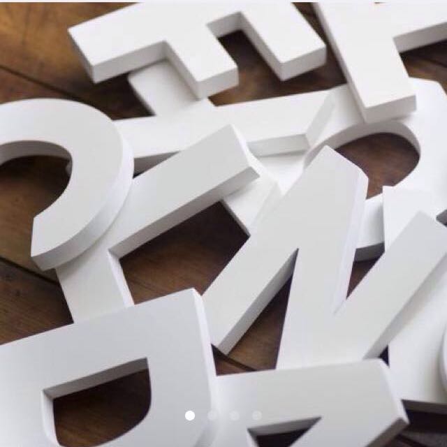 RESERVED - TYPO Word Letterings / Alphabets, Hobbies & Toys, Stationery ...