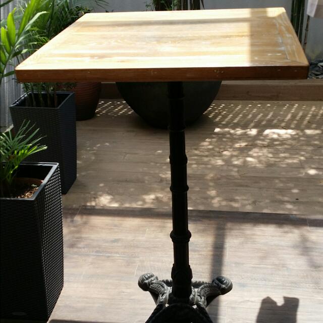 4 Nos Solid High Table 1.1m X 0.7m X 0.7m @$50 Each., Furniture & Home ...