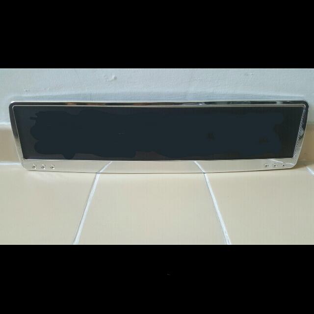 Chrome Car Plate Frame, Car Accessories on Carousell