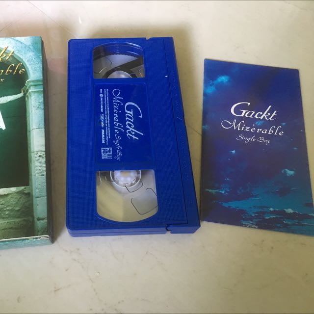 Gackt Mizerable Single Box W VHS, Hobbies & Toys, Memorabilia & Collectibles, Fan Merchandise on ...