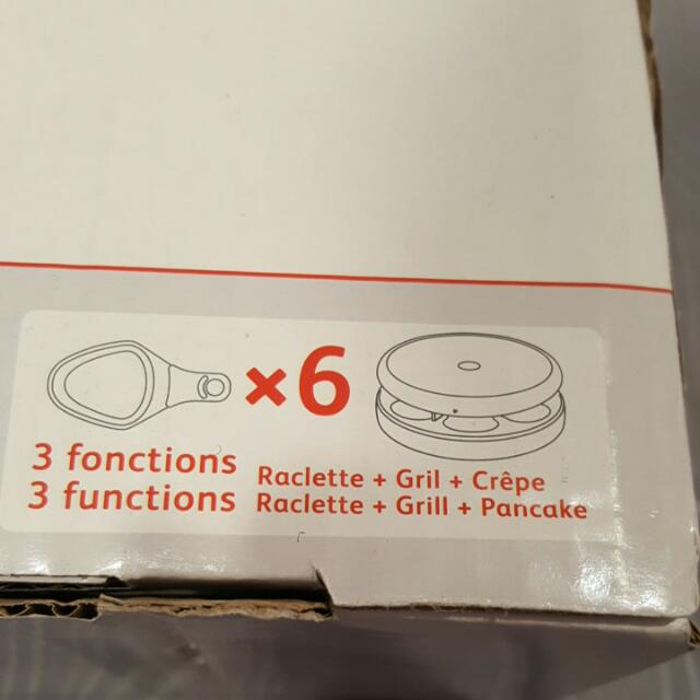 TEFAL Raclette Grill Crepe maker, TV & Home Appliances, Kitchen ...