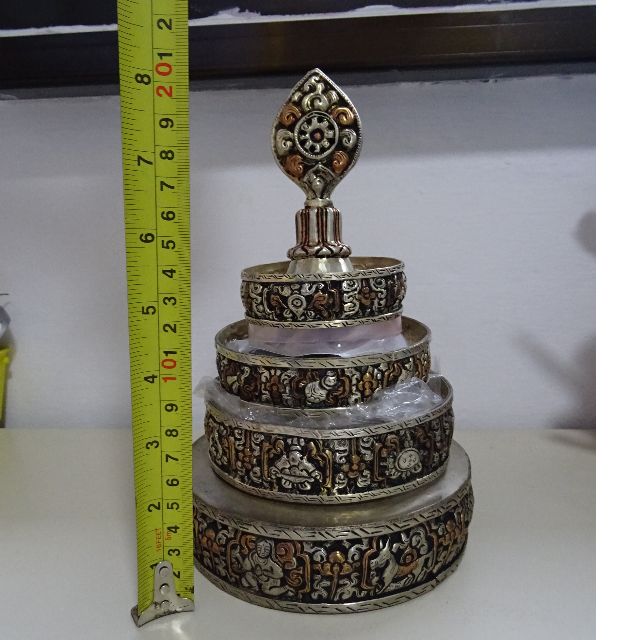 Tibetan Buddhist Mandala Set offering plate medium, Hobbies & Toys ...