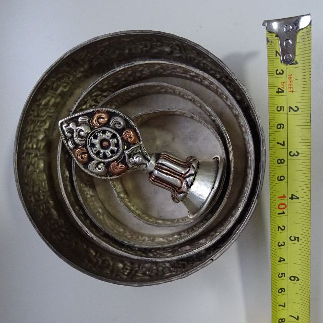 Tibetan Buddhist Mandala Set offering plate medium, Hobbies & Toys ...