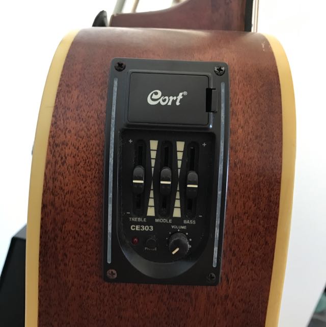 Cort Earth-70E Acoustic Guitar, Hobbies & Toys, Music & Media, Musical ...