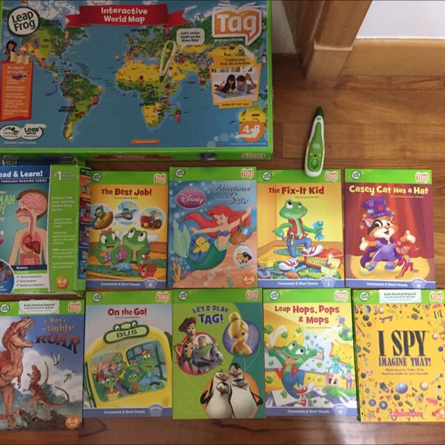 Leapfrog Tag Reader And Books, Hobbies & Toys, Books & Magazines ...