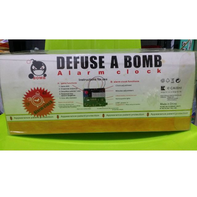 Defuse A Bomb Alarm Clock, Furniture & Home Living, Home Decor, Clocks ...
