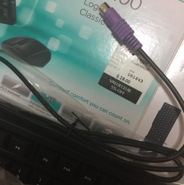 Brandnew Logitech Ps2 Keyboard Come With Mouse Computers And Tech Parts And Accessories Mouse