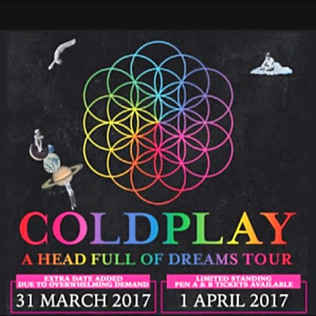 Coldplay Ticket, Tickets & Vouchers, Event Tickets on Carousell
