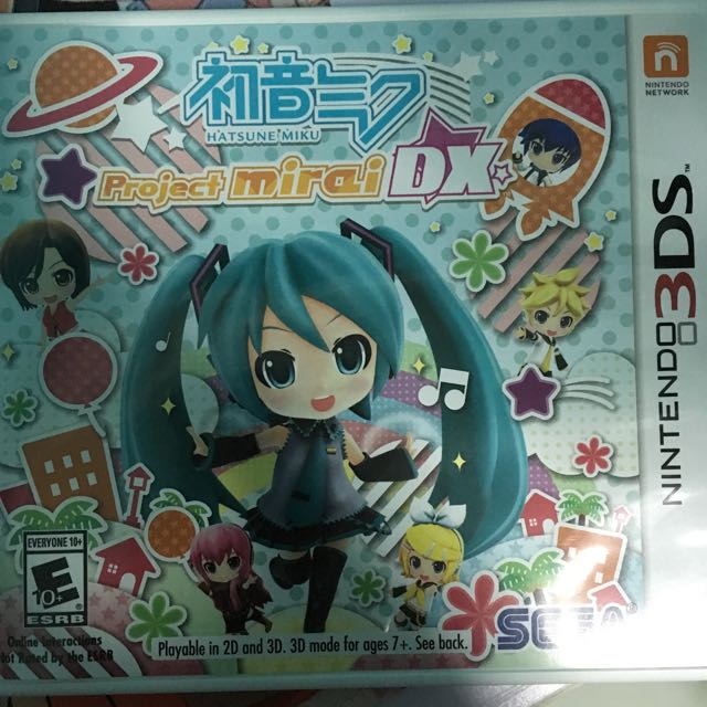 Hatsune Miku Project Mirai DX Game Cartridge, Video Gaming, Video Games ...