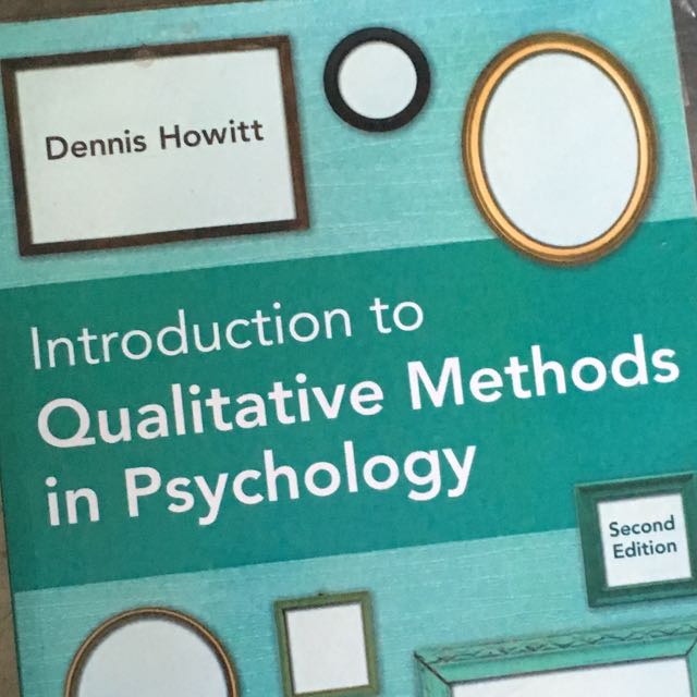 Introduction To Qualitative Methods In Psychology (2nd Ed), Hobbies ...