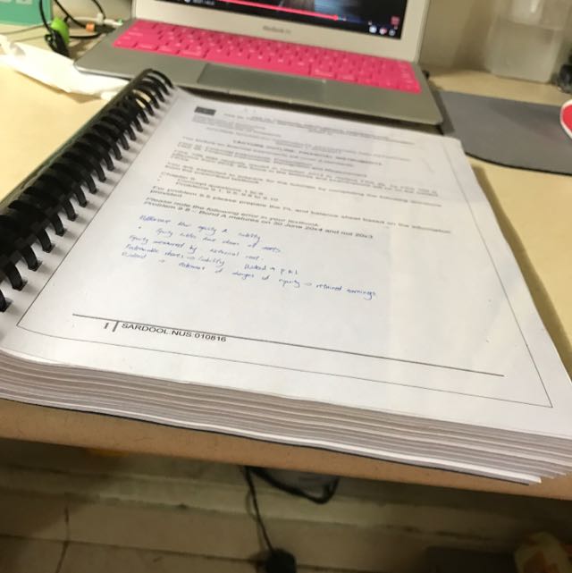 NUS ACC3606 Complete Lecture Notes Set, Complete Tutorial Questions Set ...