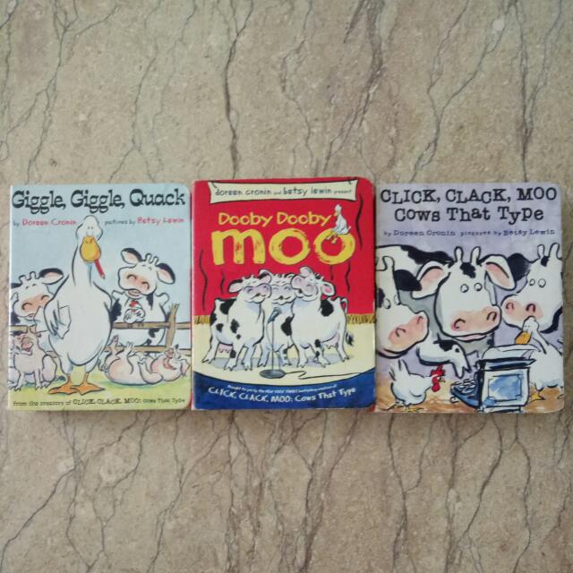 Preschool Boardbook Set. Click Clack Moo. Cows That Type. Cronin. Lewin ...