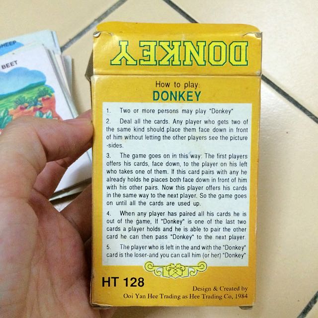 Donkey Card Game, Hobbies & Toys, Toys & Games on Carousell