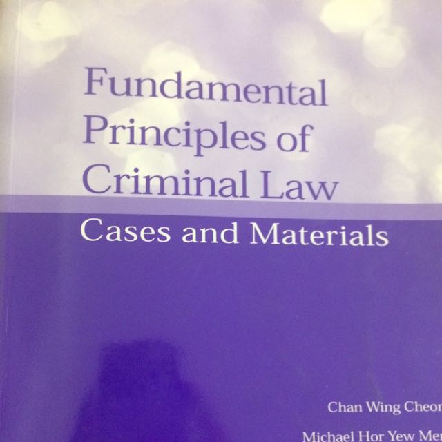 Fundamental principles of Criminal Law, Hobbies & Toys, Books ...