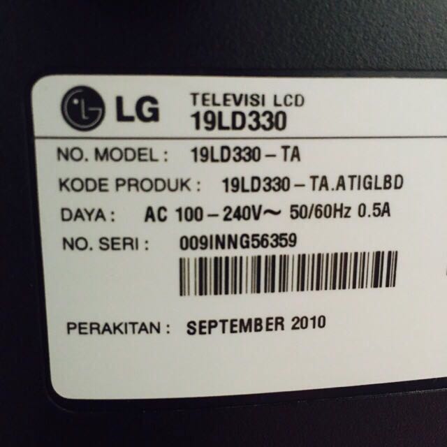 LG LED TV 19inch, TV & Home Appliances, TV & Entertainment, TV on Carousell