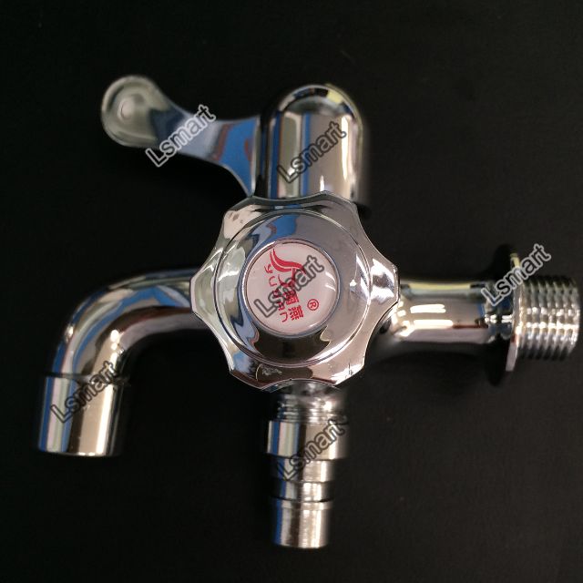 1 Inlet 2 Outlet Sink Water Tap, Furniture & Home Living, Bathroom ...