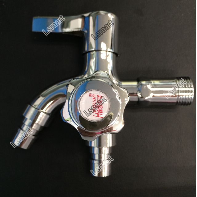 1 Inlet 2 Outlet Sink Water Tap, Furniture & Home Living, Bathroom ...