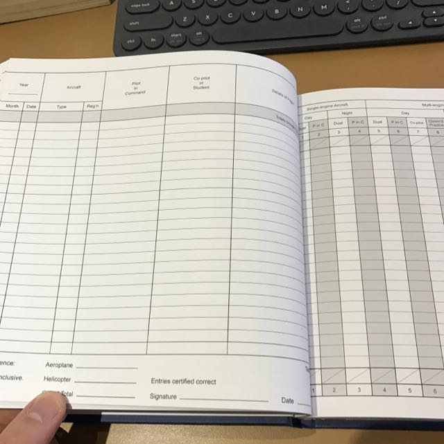 CAA New Zealand Official Pilots Logbook (CAA1373), Everything Else on ...